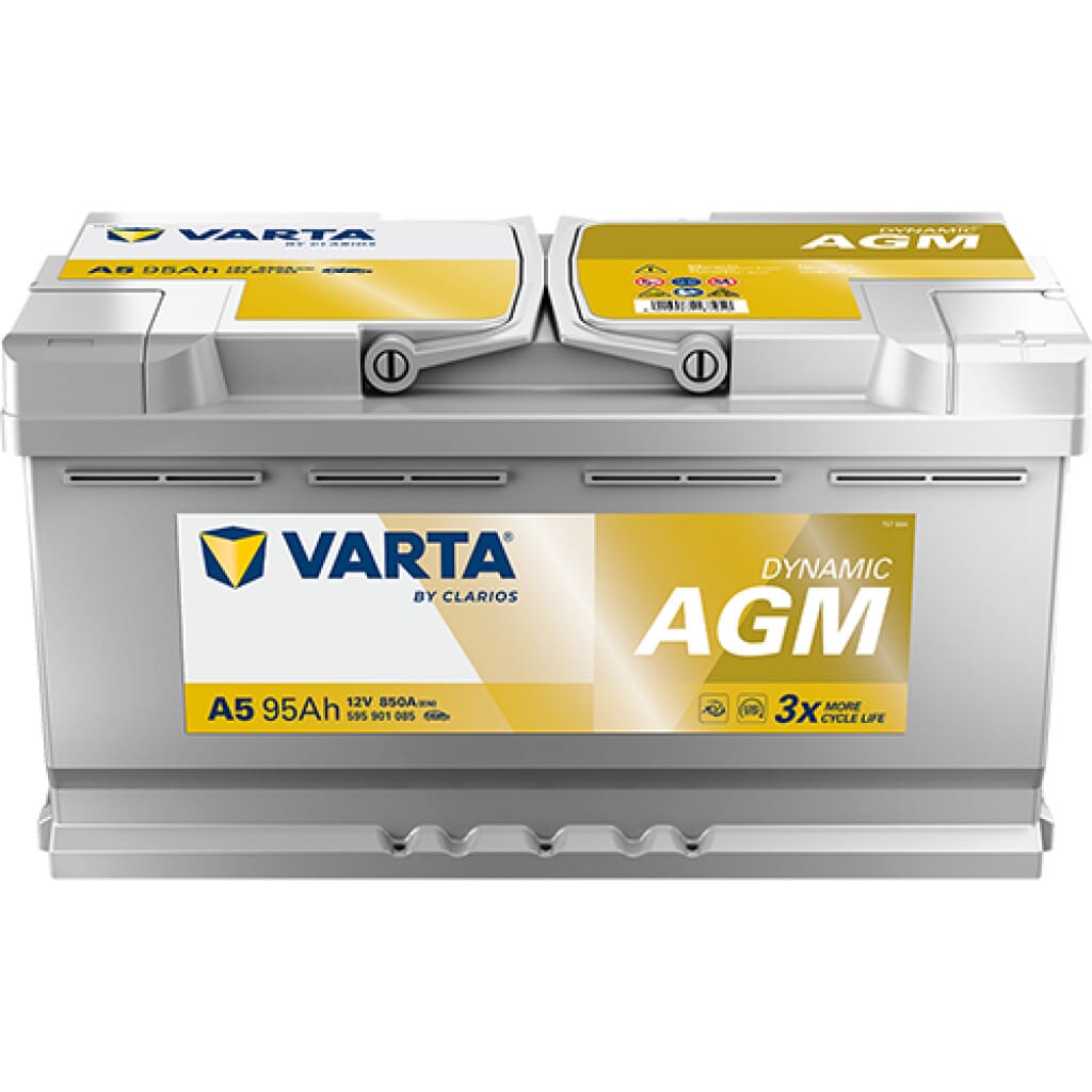 Varta Silver Dynamic AGM 12V 95Ah – startbatteri - Solhaug Skipselektro AS
